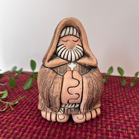 Launa Art Pottery | Art | Launa Art Pottery Monk 5 Figurine Vintage Mid ...